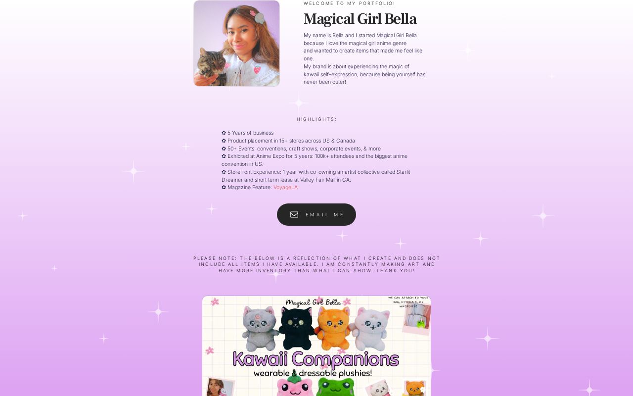 Magical Girl Bella Portfolio